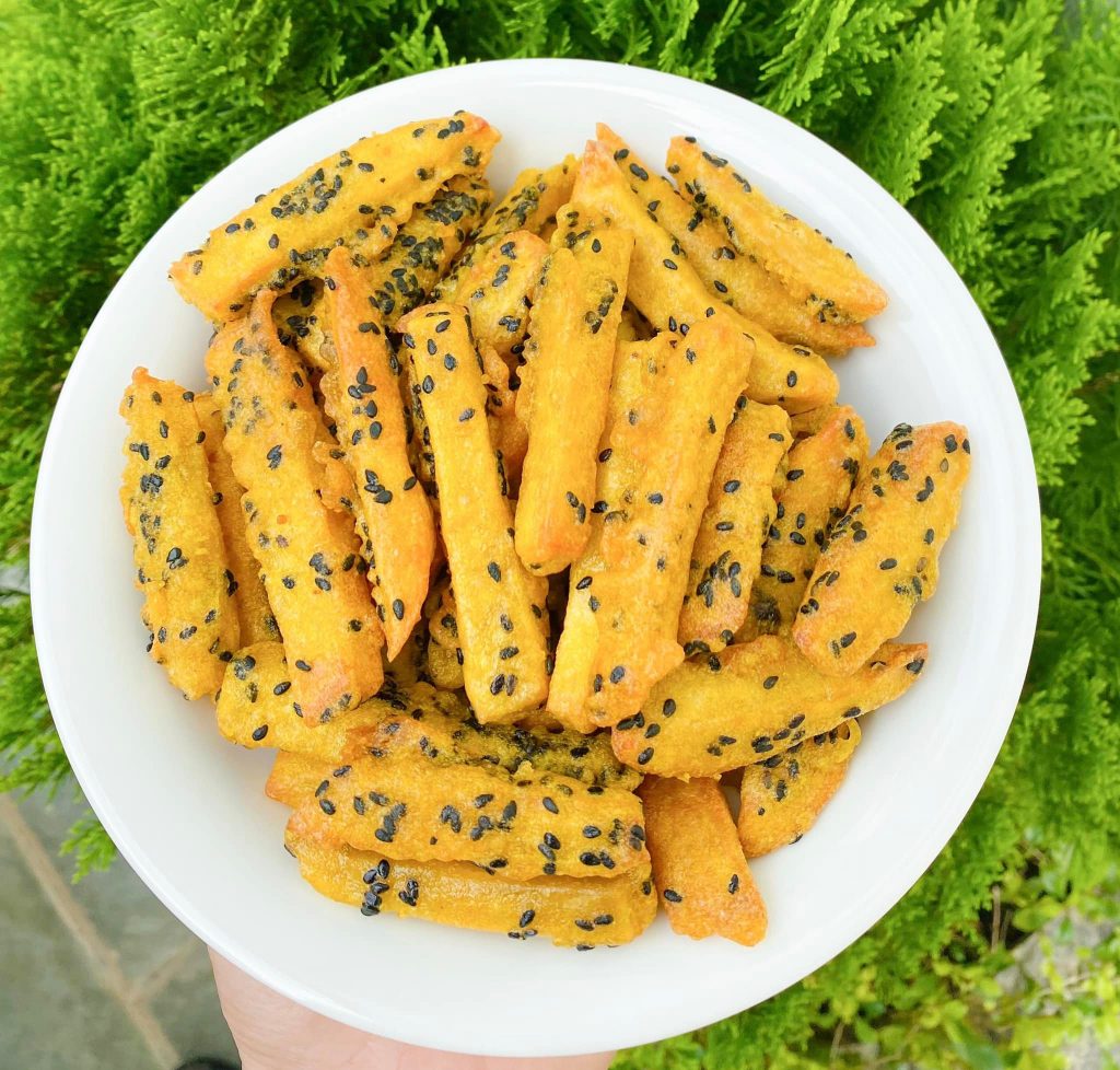 Khoai lang chiên vừng giòn ngon thơm bùi