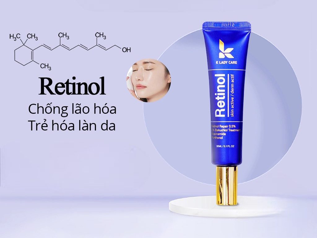 [review] Kem Dưỡng K Lady Care Premium Retinol 0 5 Elastin Cream Cà Tím